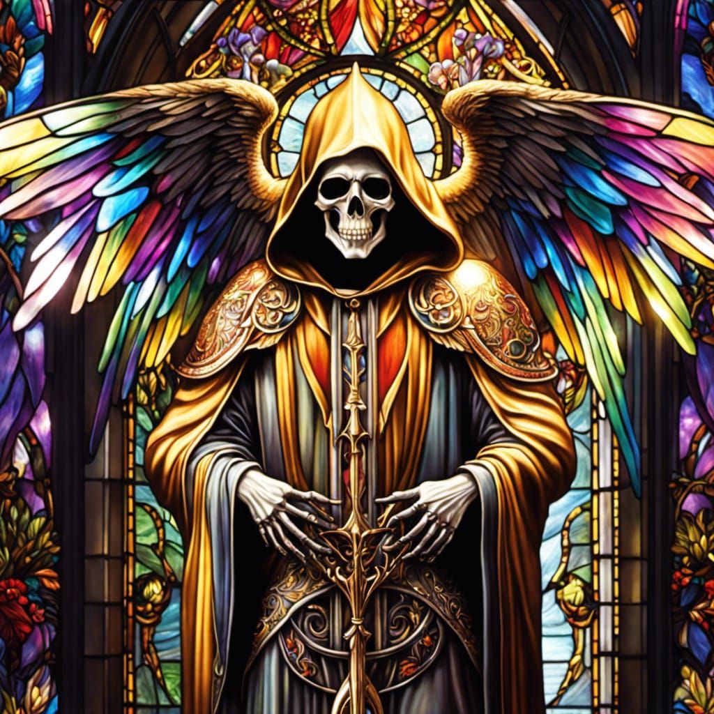 Detailed Grim Angel - AI Generated Artwork - NightCafe Creator