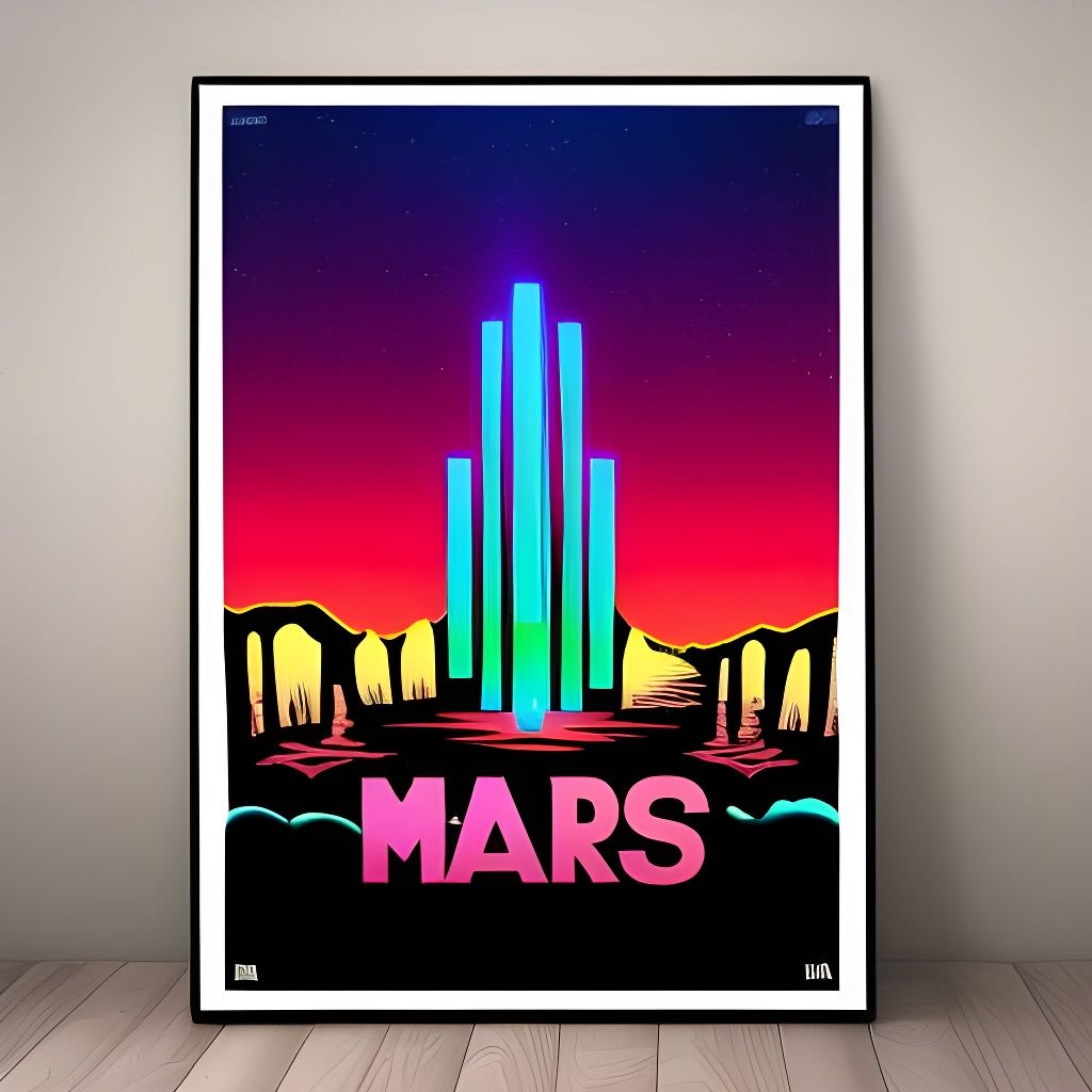 Retro MARS poster (first ed.) Printed 2434 C.E. - $599 (No cheap offers ...