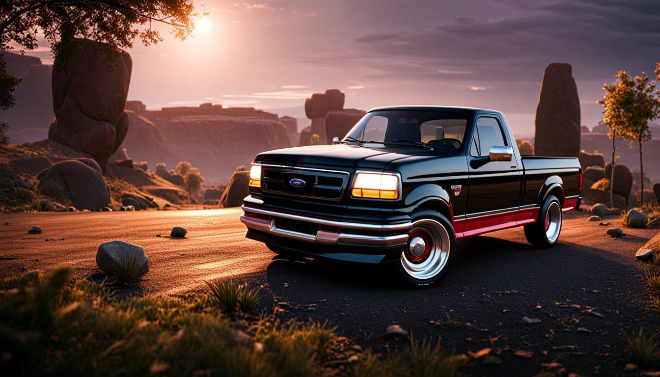 1995 Ford F-150 Custom - AI Generated Artwork - NightCafe Creator