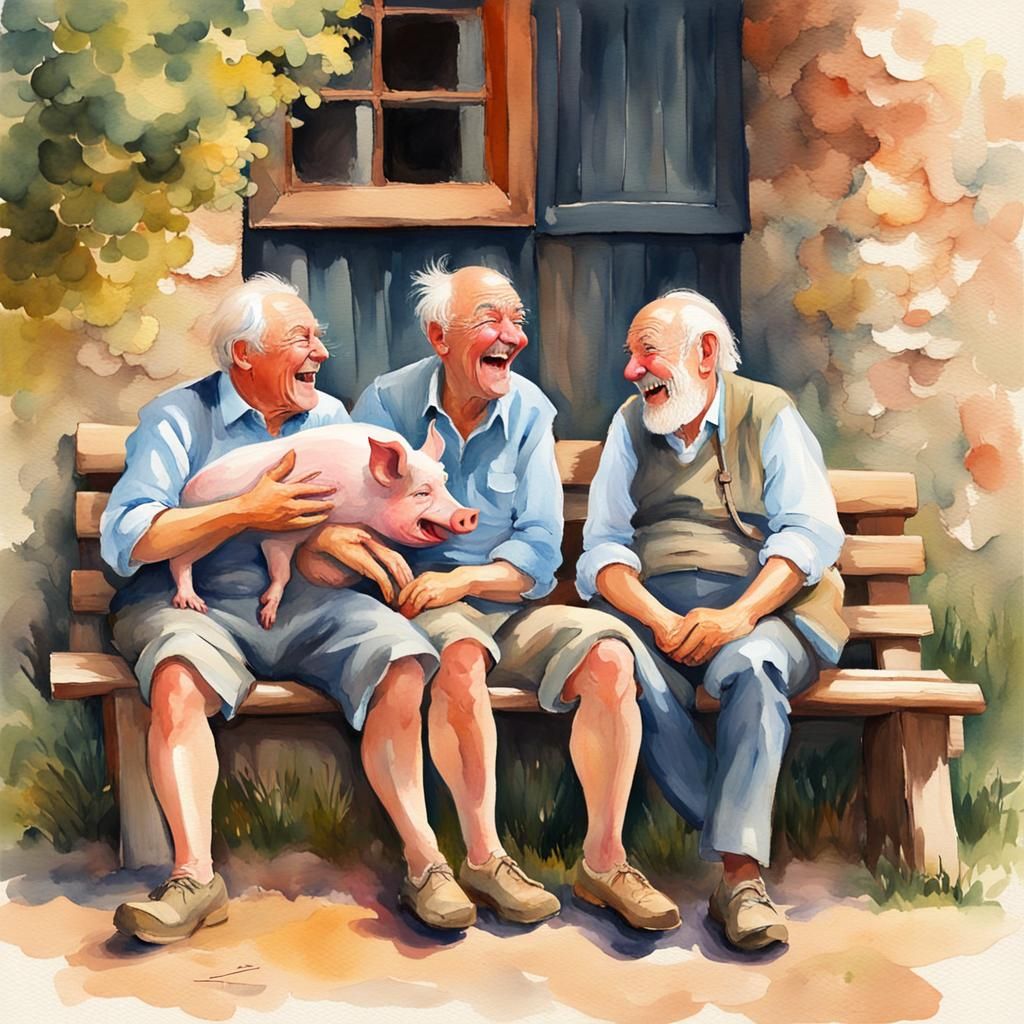 Pig Antics - AI Generated Artwork - NightCafe Creator