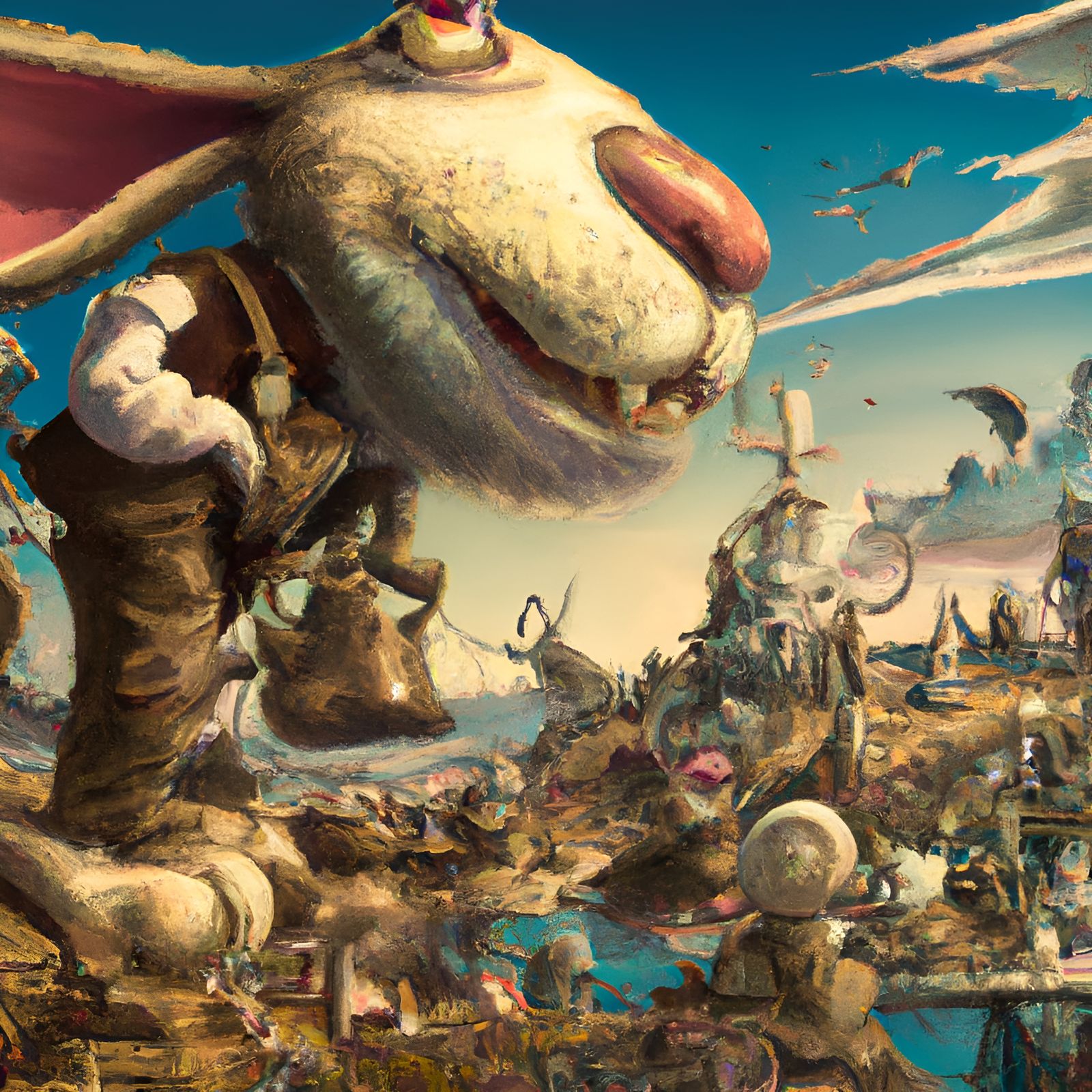 rabbit problem - AI Generated Artwork - NightCafe Creator