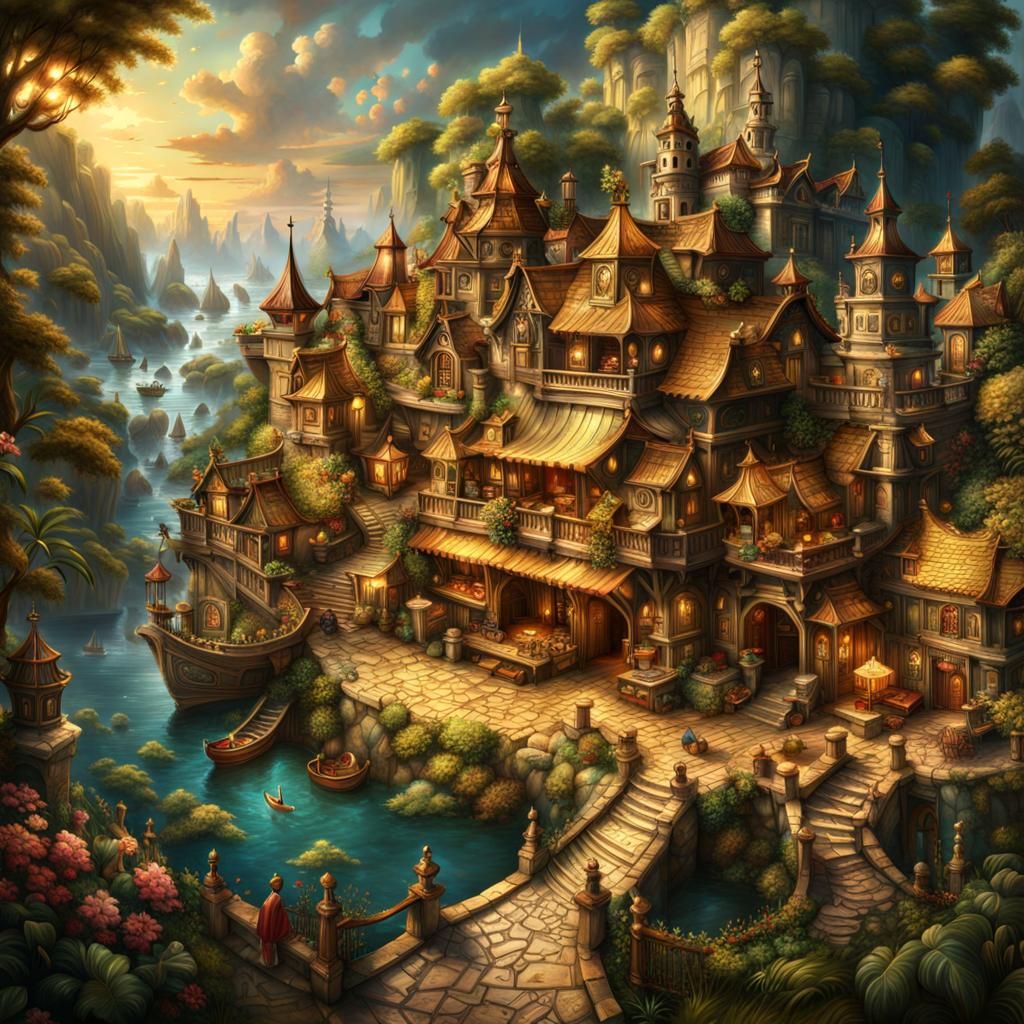 Amazingly hyperdetailed treasure map whimsical treasure maps with ...