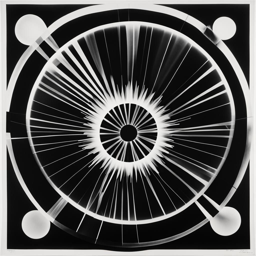 black and white photogram , rayograph, - AI Generated Artwork ...