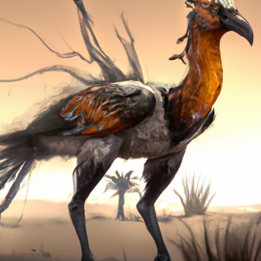 Ancestor of the Emu/Ostrich - AI Generated Artwork - NightCafe Creator