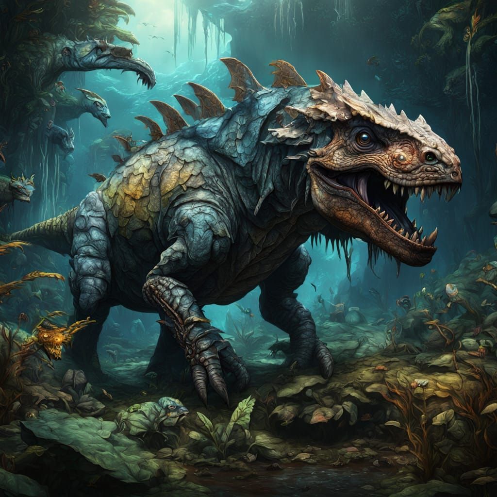 Extinct Creatures - Surreal Landscapes of Forgotten Worlds i...