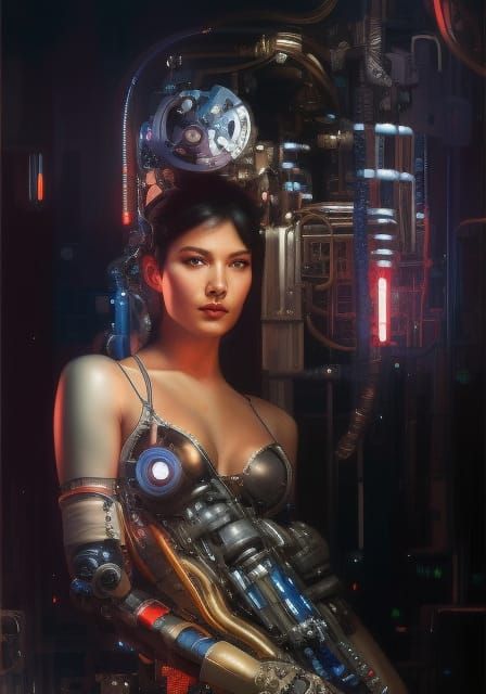 Cyborg security activated - AI Generated Artwork - NightCafe Creator