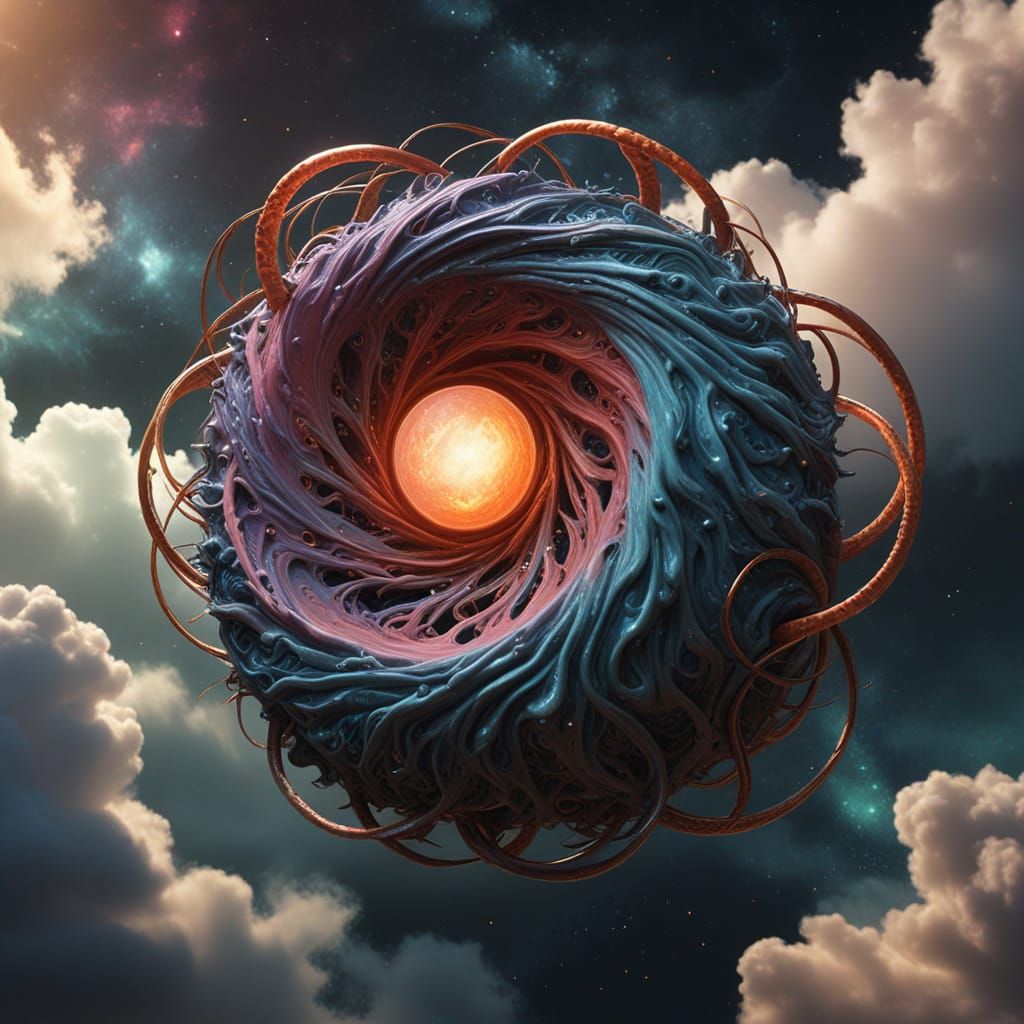 sucking space maelstrom, galactic Eldritch detailed matte painting ...