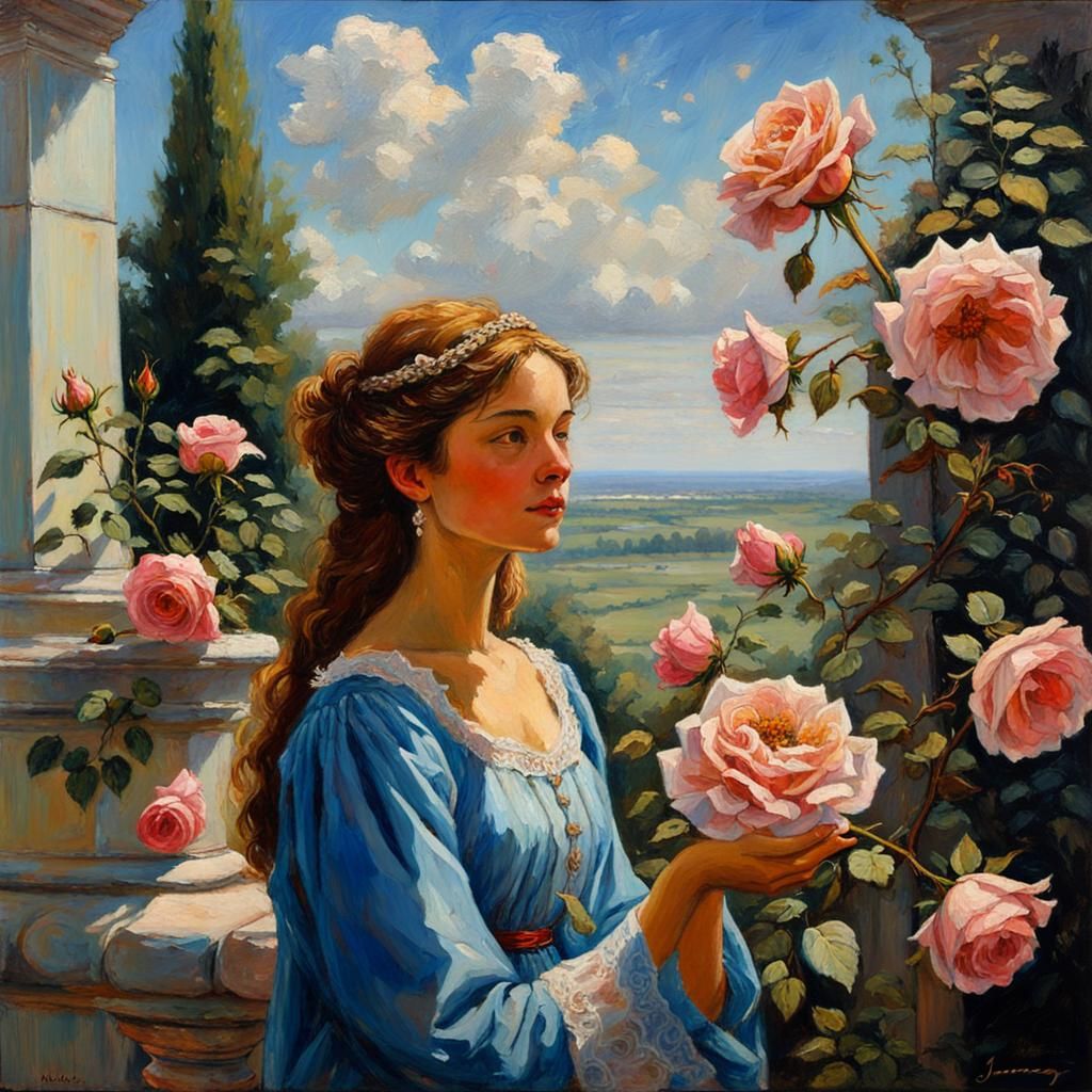 A rose blooms on a Summer's day Its perfume then is stored away. When ...