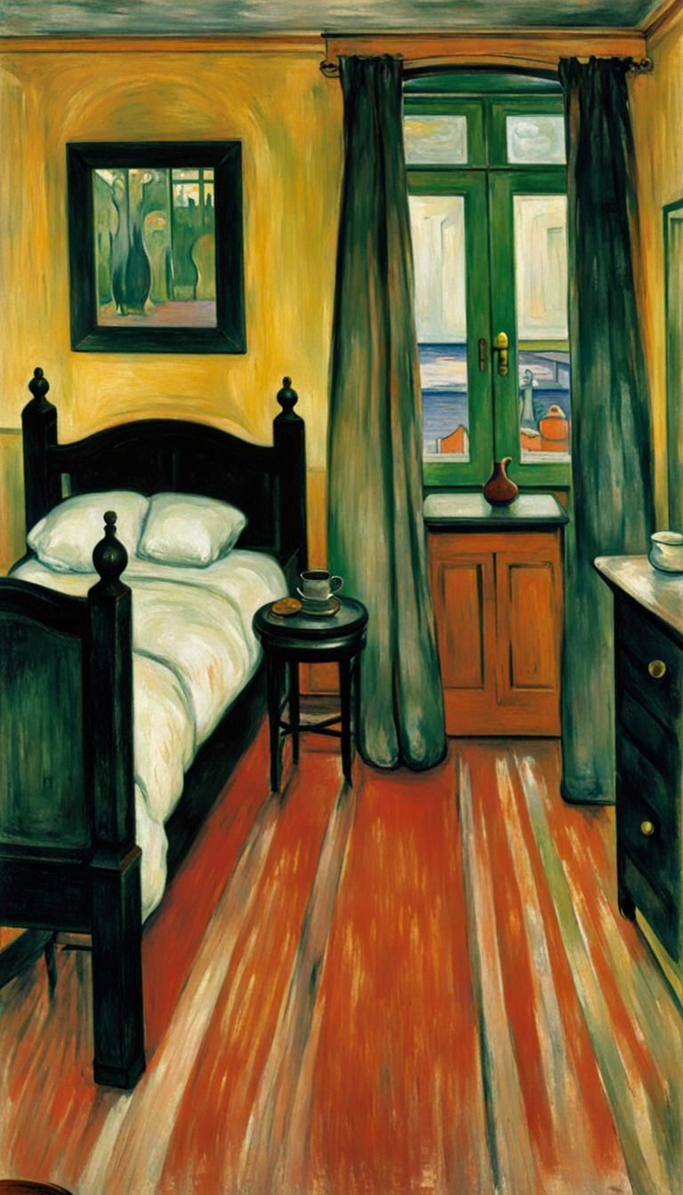 Room by Edvard Munch - AI Generated Artwork - NightCafe Creator