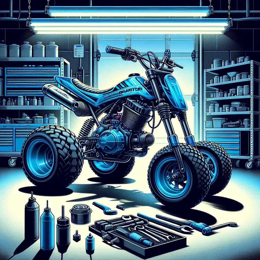 dragster mini bike - AI Generated Artwork - NightCafe Creator