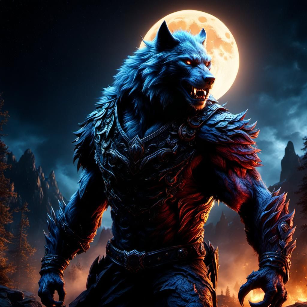 Another Grim Werewolf - AI Generated Artwork - NightCafe Creator
