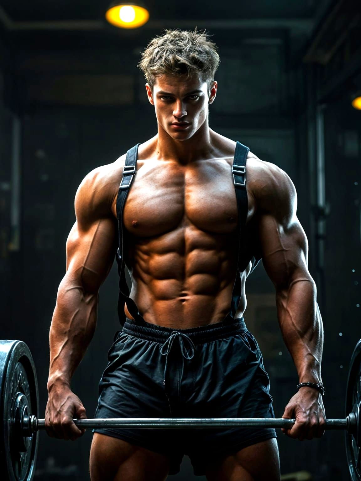 Powered Up 1 - Athletic Figure Lifting Weights in a Gritty A...