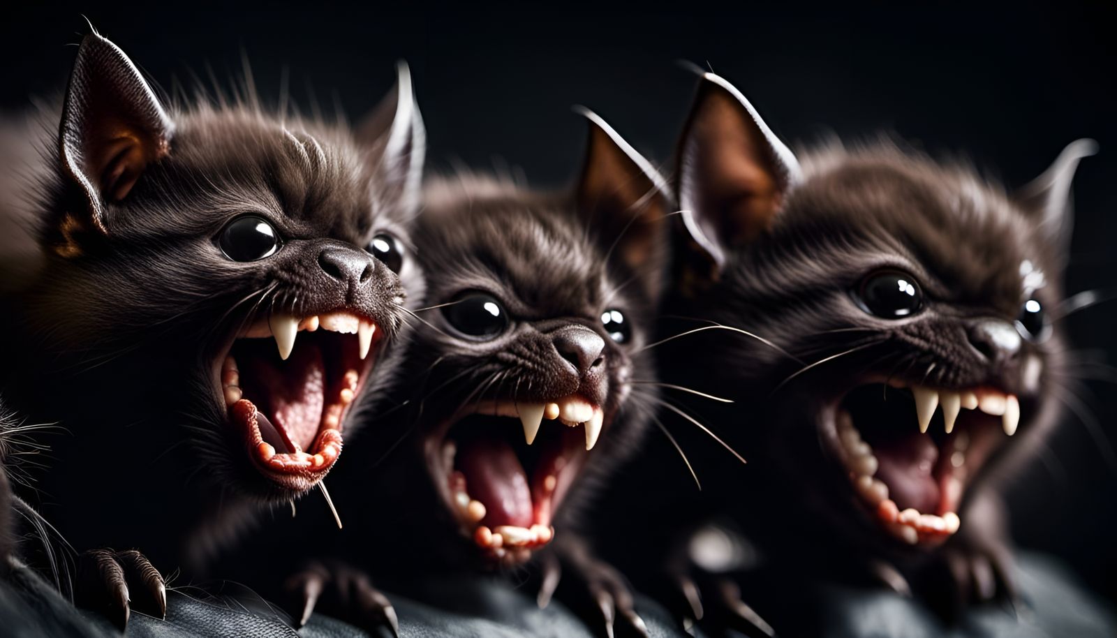 extreme close-up Photograph Portrait of 9, Demented obese Black ...