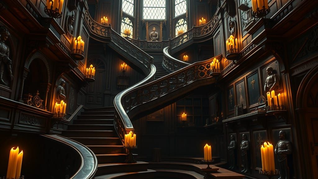 Hogwarts moving Grand Staircase - Hogwarts Grand Staircase ...