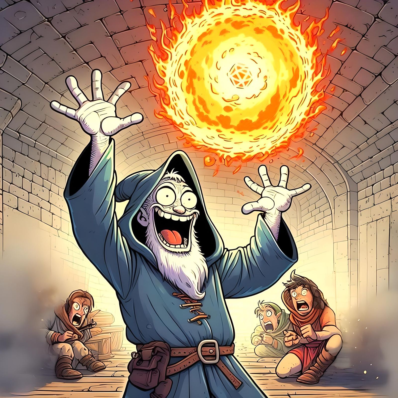 "I CAST FIREBALL HAHAHAHAWEFKNFDANFQA!!!!" - AI Generated Artwork ...