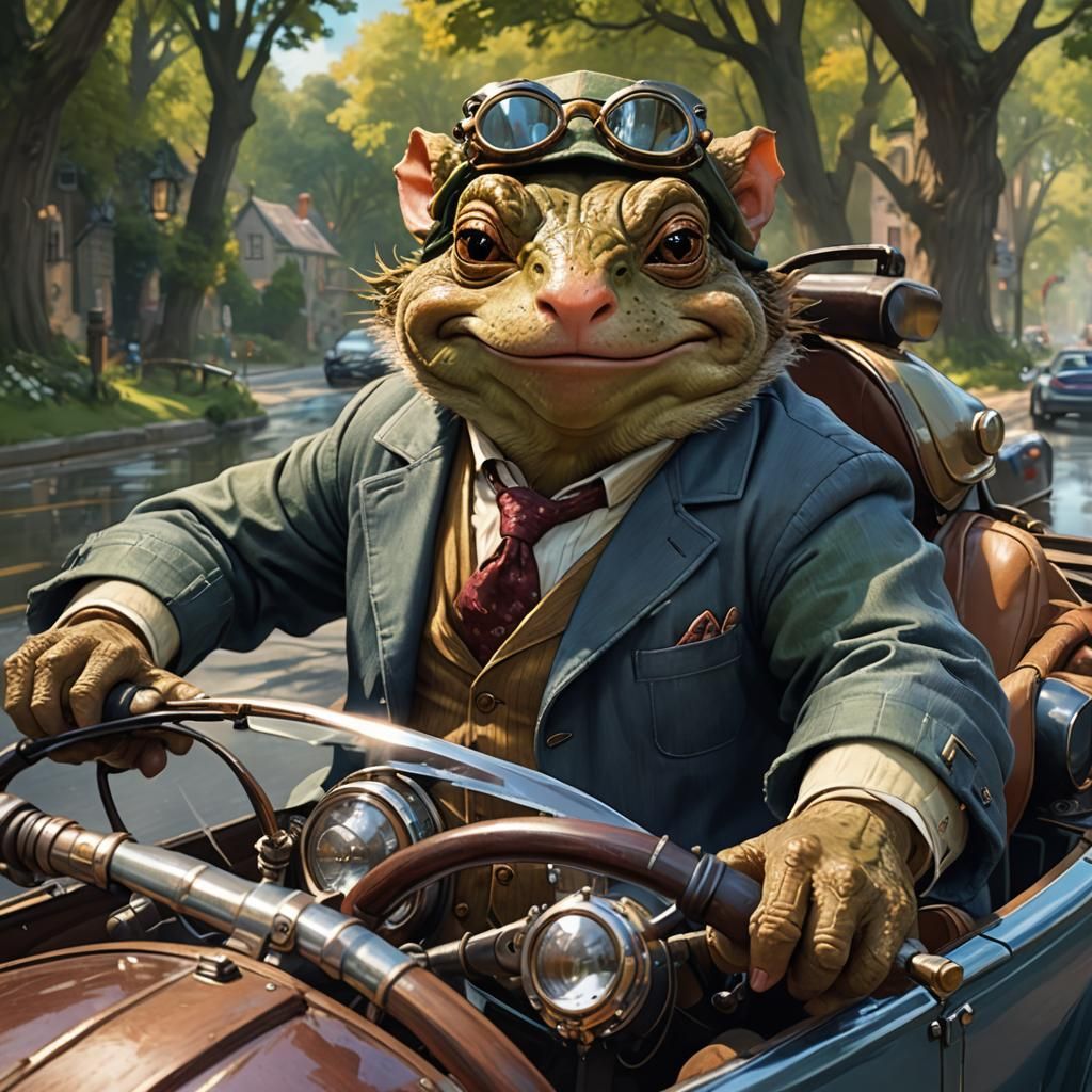 wind in the willows, toad of toad hall - AI Generated Artwork ...