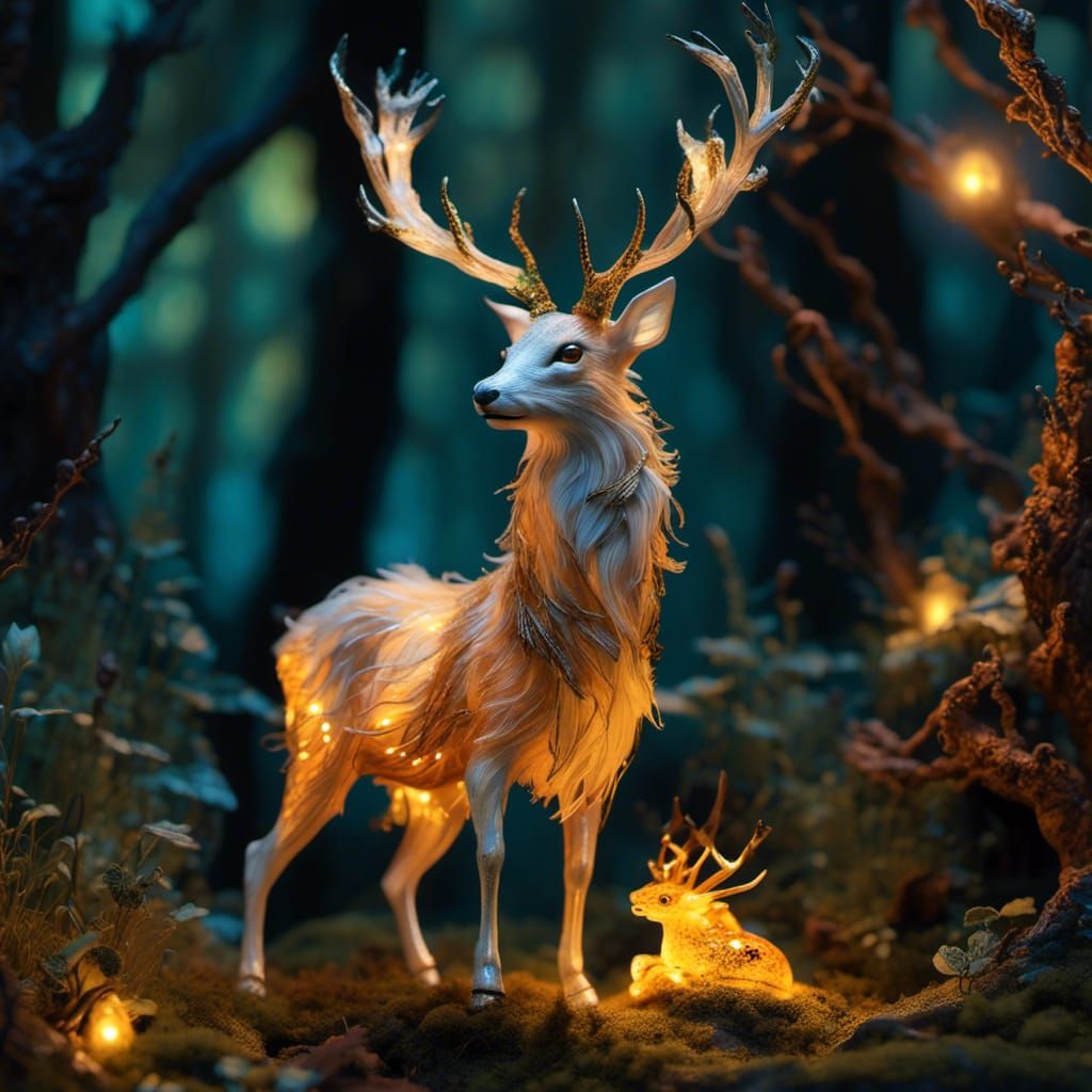 Stag Swamp - AI Generated Artwork - NightCafe Creator