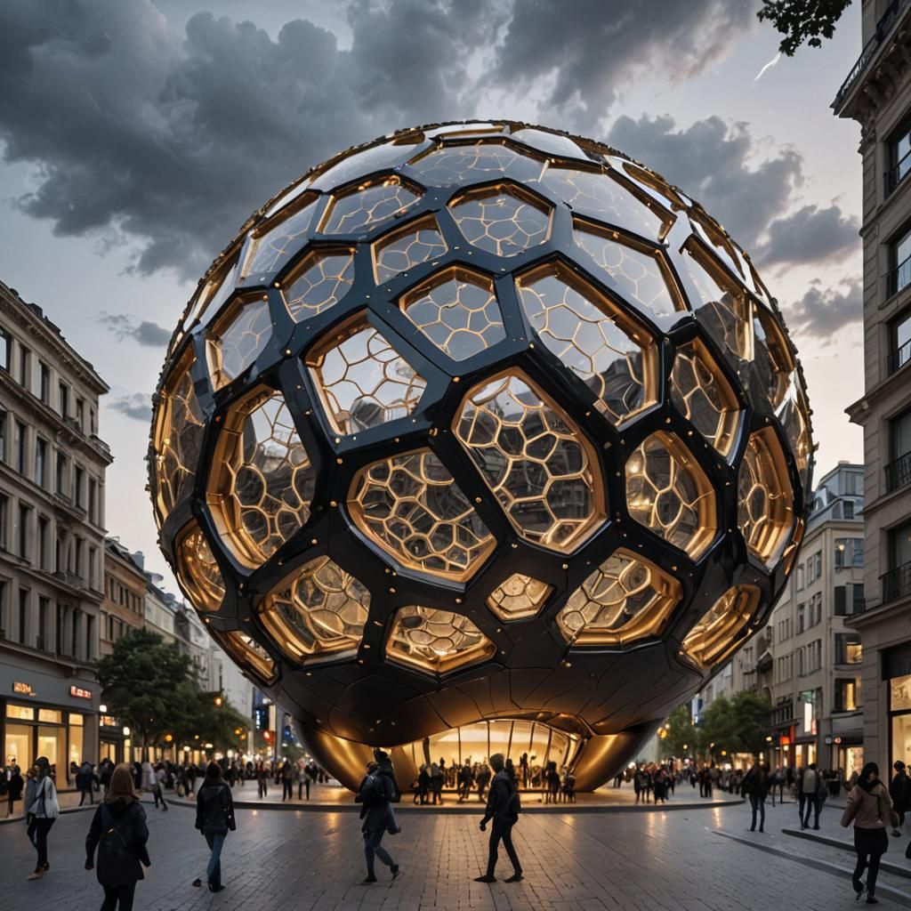 Sphere for holographic art - AI Generated Artwork - NightCafe Creator