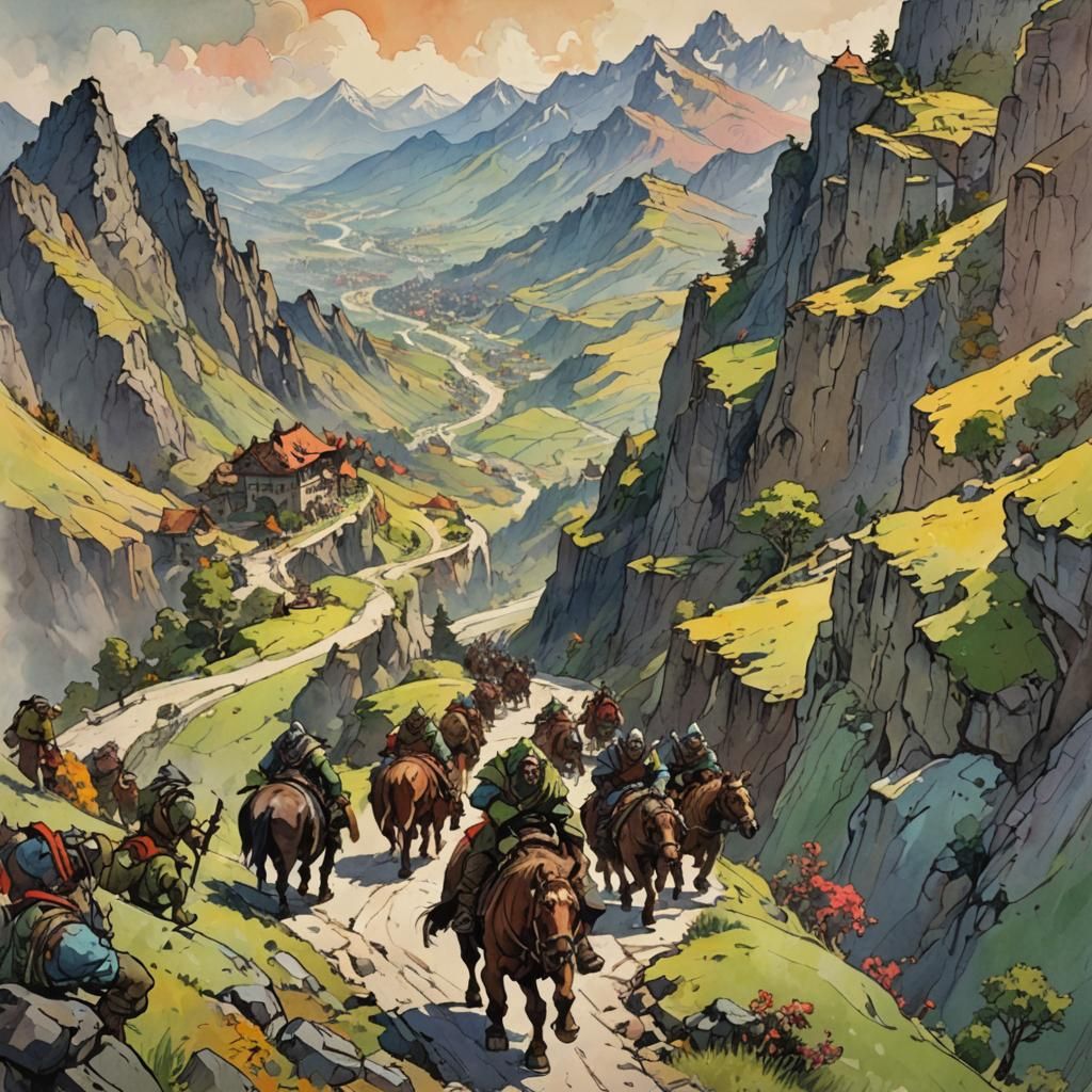 A Path to the Orc Village - AI Generated Artwork - NightCafe Creator