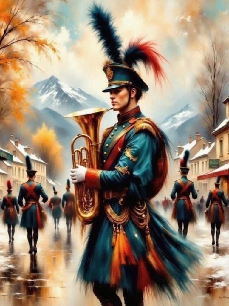 tuba player in parade - tuba player in parade