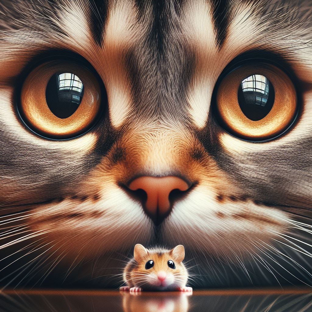 Cat & Mouse - AI Generated Artwork - NightCafe Creator