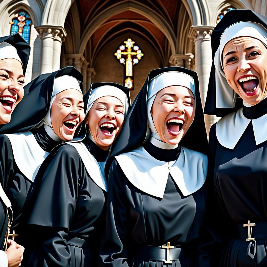 Nuns Just Want To Have Fun - AI Generated Artwork - NightCafe Creator