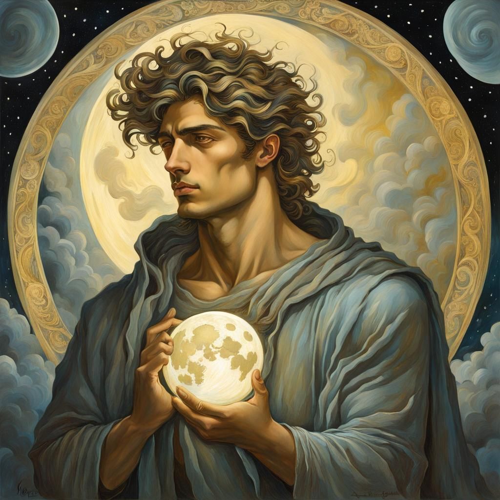 Moon God 240111F - AI Generated Artwork - NightCafe Creator