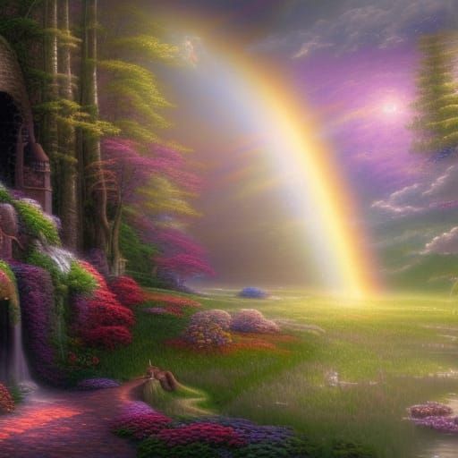 Beautiful Mystical Rainbow - AI Generated Artwork - NightCafe Creator