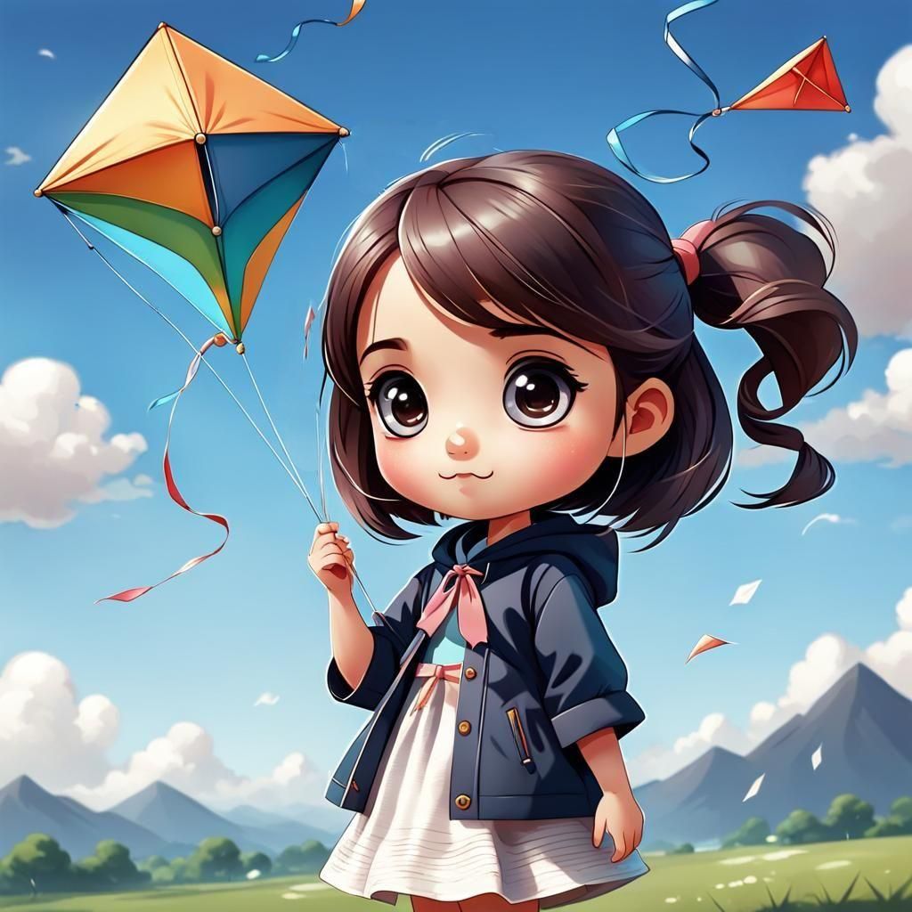 Flying My Kite - AI Generated Artwork - NightCafe Creator