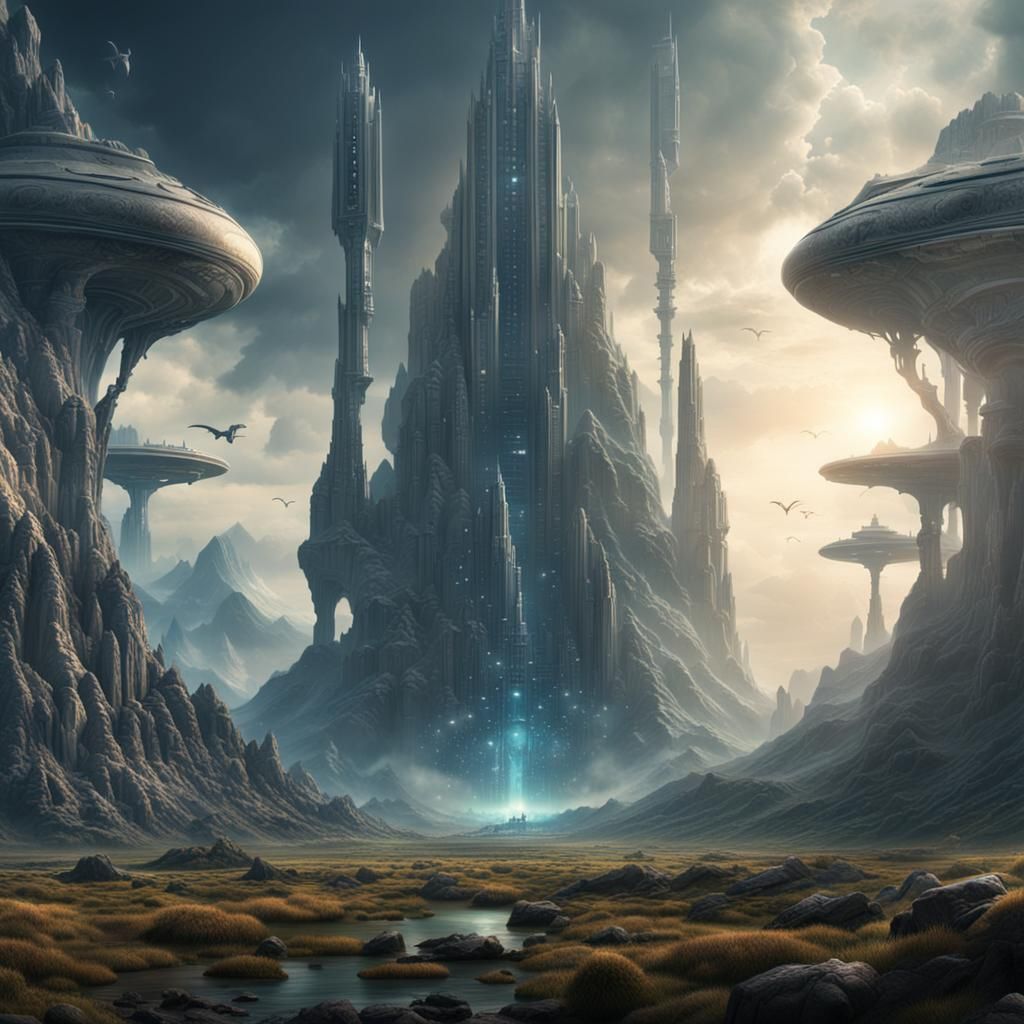 16:9 ratio alien spring - AI Generated Artwork - NightCafe Creator