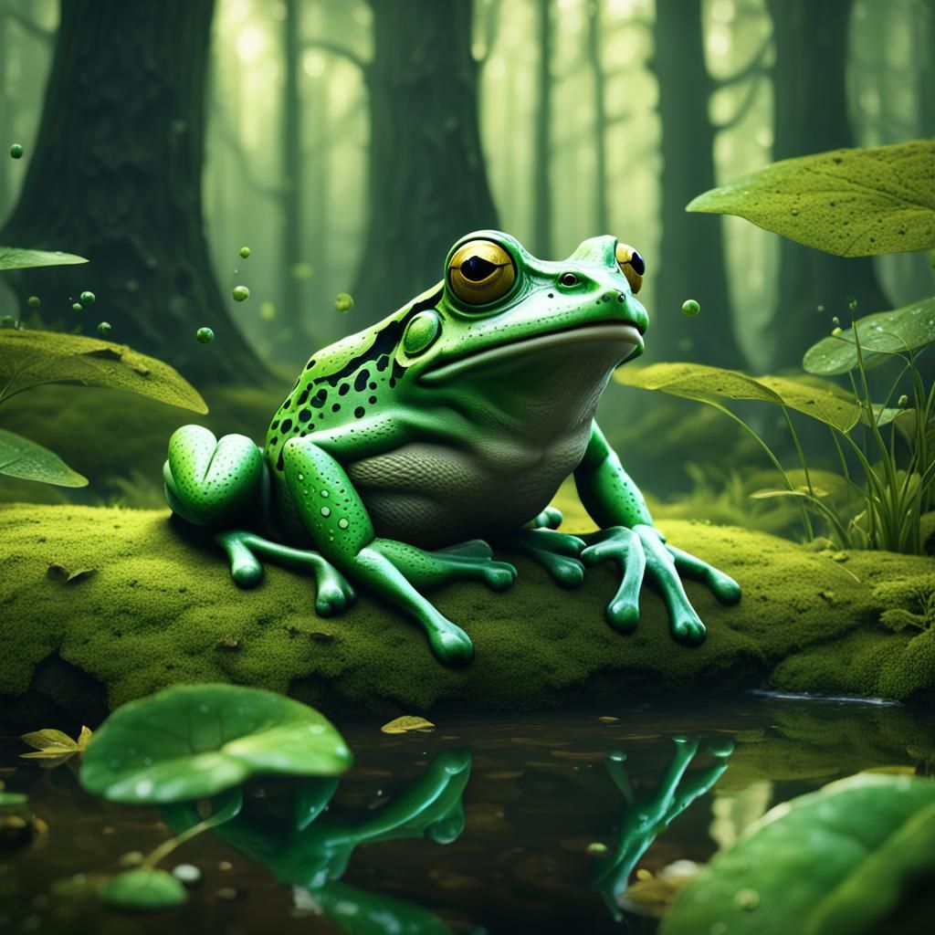 Frog - AI Generated Artwork - NightCafe Creator