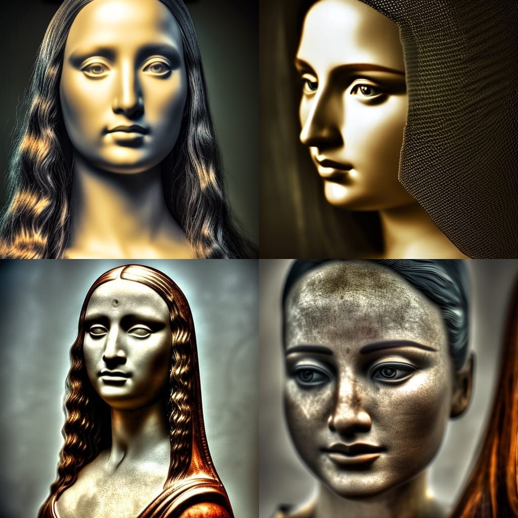 The Mona, Lisa, but smeared - AI Generated Artwork - NightCafe Creator