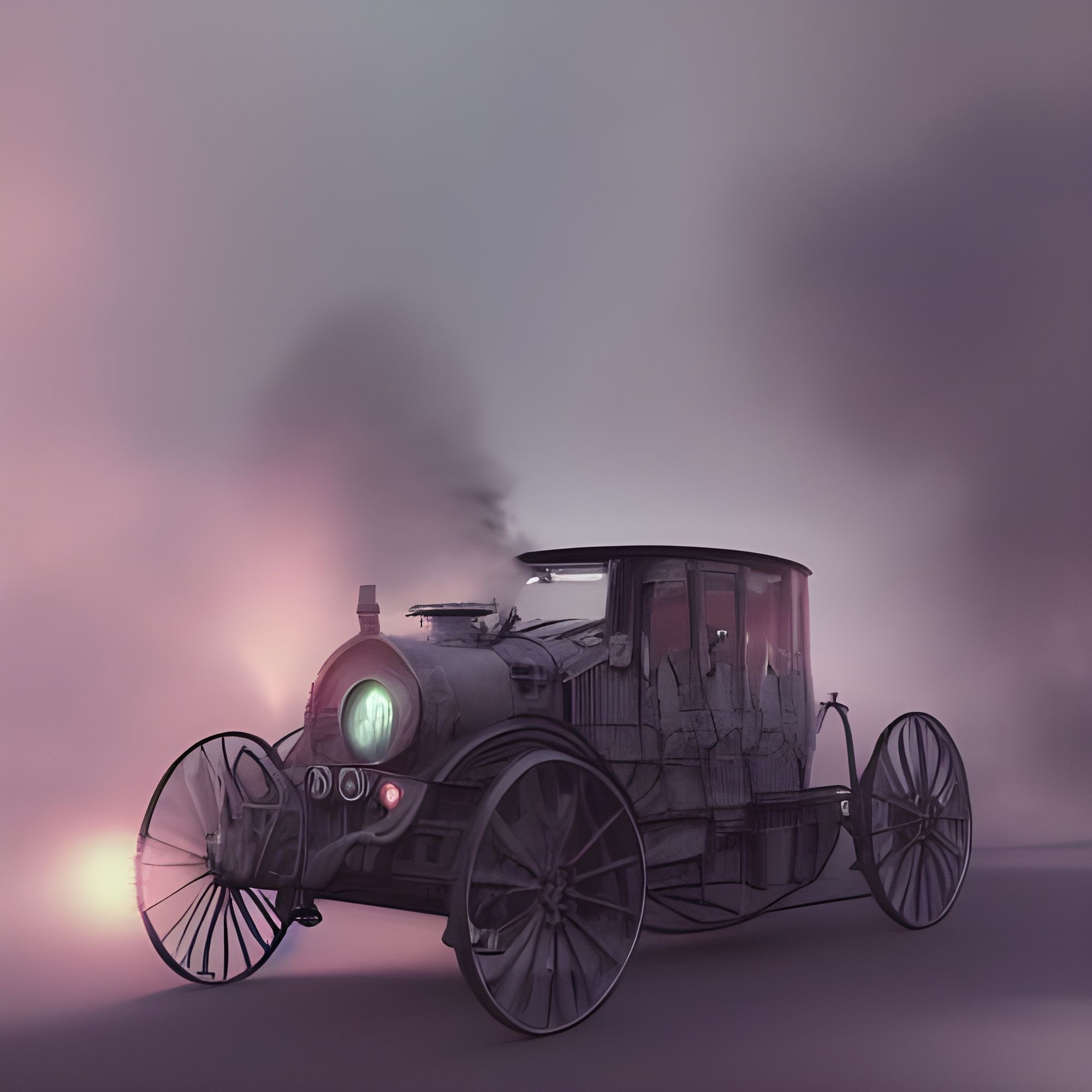 Steam powered car : r/nightcafe