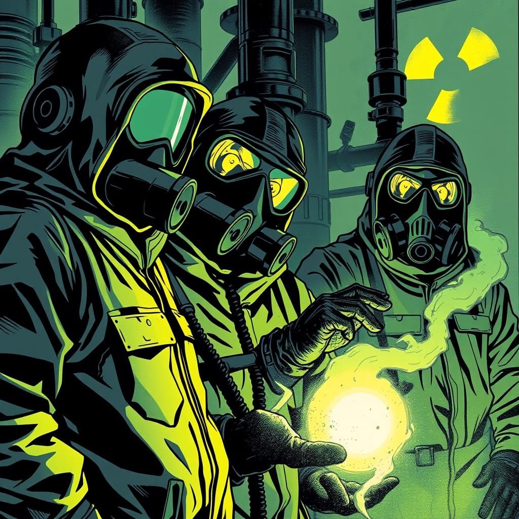extraction - Toxic World in Gritty Comic Book Style
