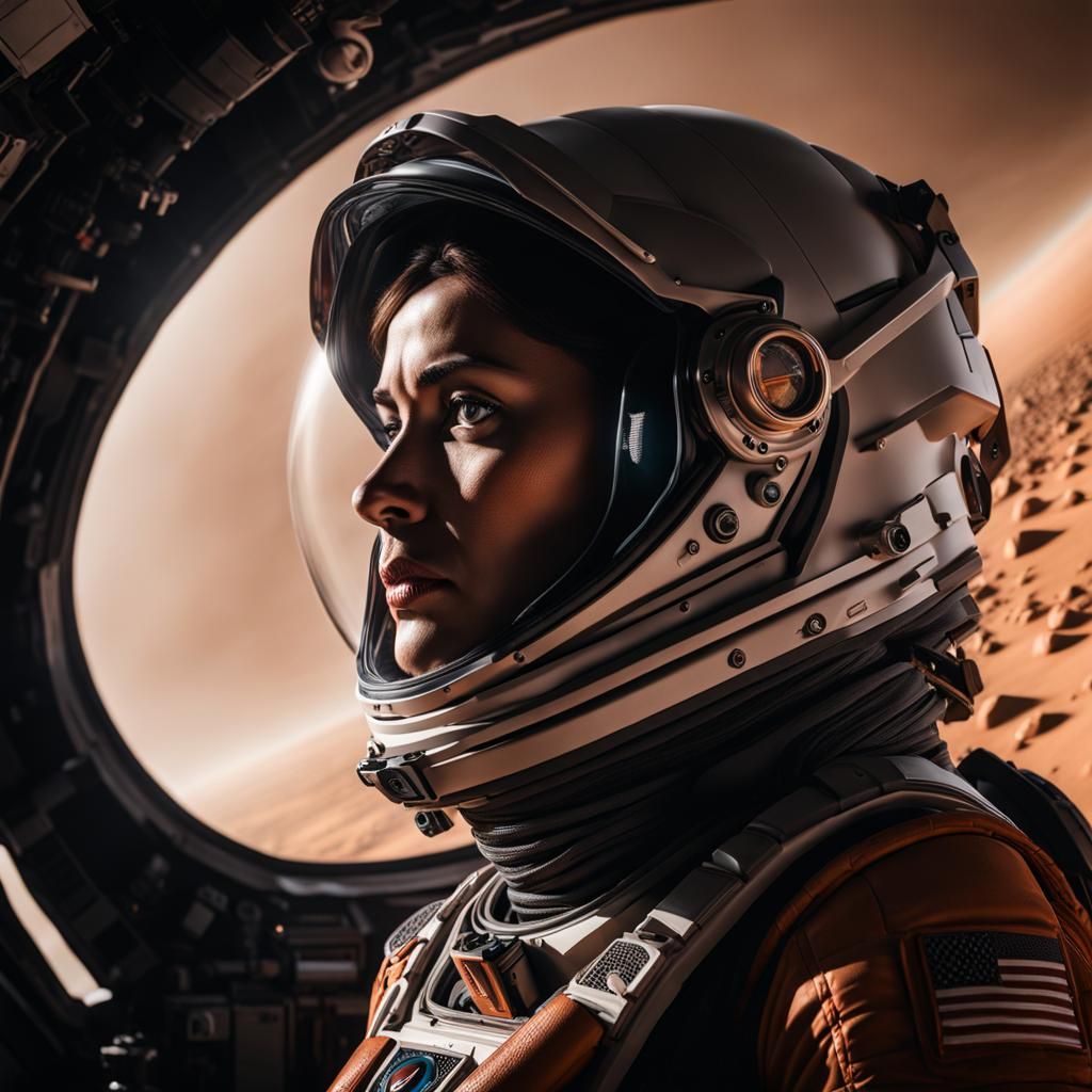 The First Woman On Mars - AI Generated Artwork - NightCafe Creator