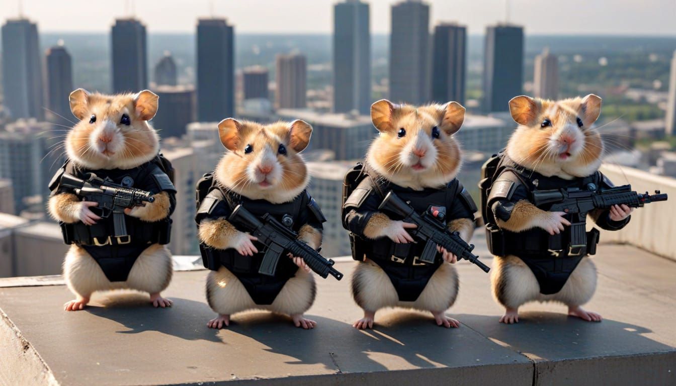 Hamsters S.W.A.T. Team - Hamsters S.W.A.T. Team in Action