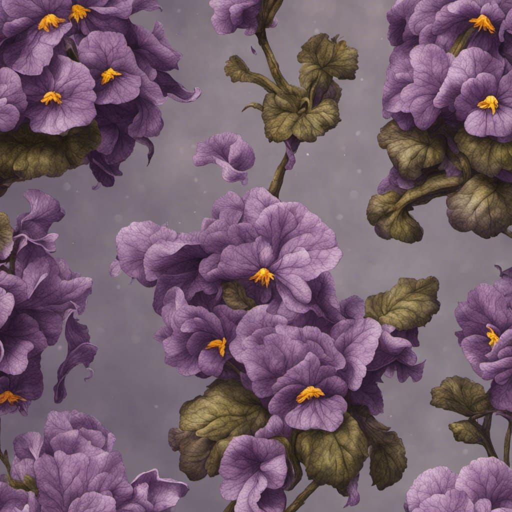 All violets - AI Generated Artwork - NightCafe Creator