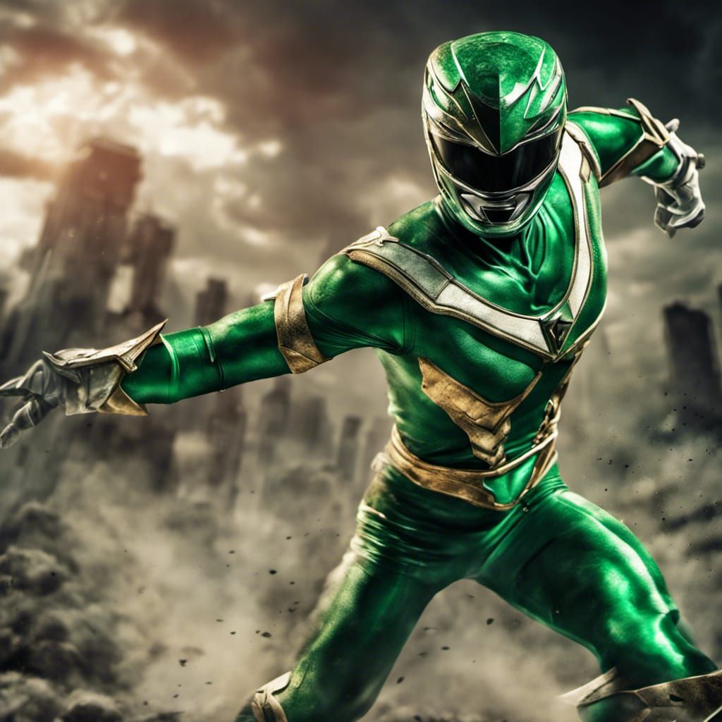 green power ranger - AI Generated Artwork - NightCafe Creator