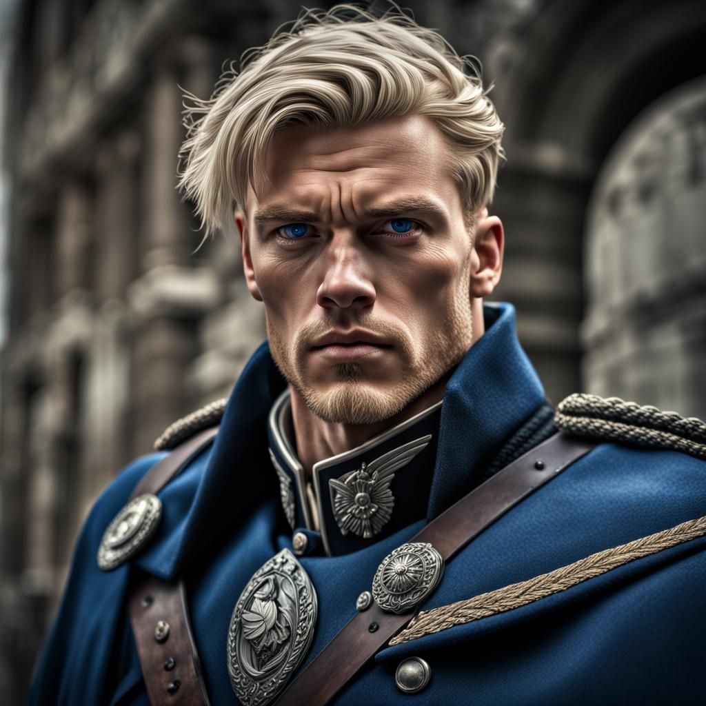 Kapitan Heinrich Wolfram (study) - AI Generated Artwork - NightCafe Creator