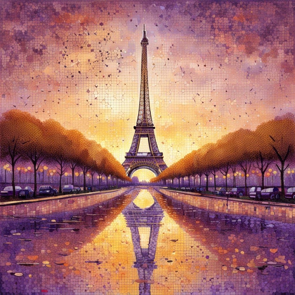 Paris Eiffel tower - AI Generated Artwork - NightCafe Creator
