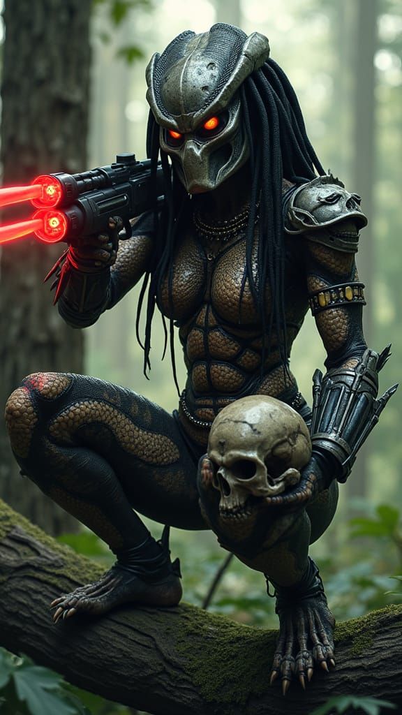 Female Yautja #3 - Ethereal Predator Huntress in Graphic Nov...