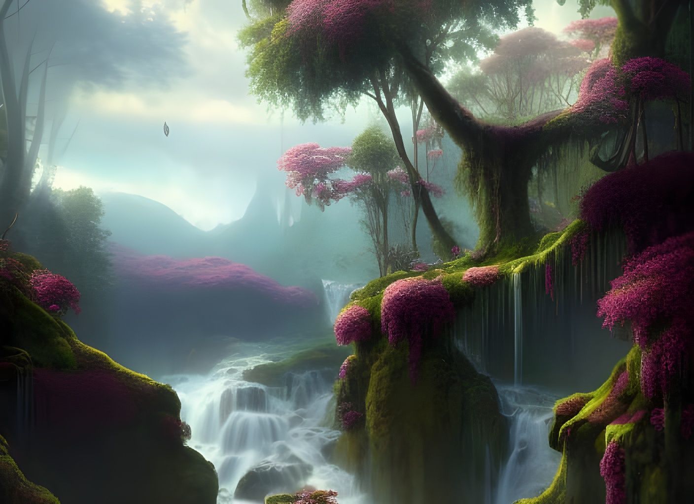 Floral Grove - AI Generated Artwork - NightCafe Creator