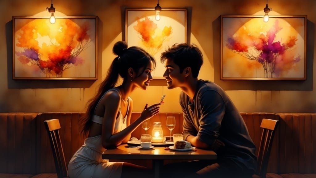 Sweet Moments in a Gallery Glow - Ethereal Gallery Encounter