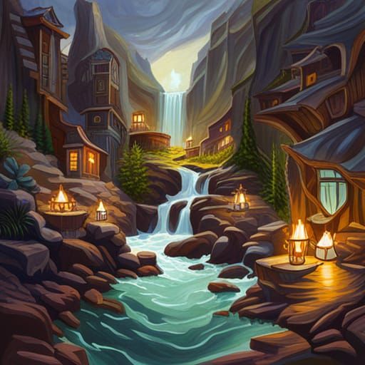 Arcane waters - AI Generated Artwork - NightCafe Creator