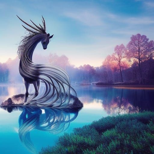 Kelpie Shapeshifter - AI Generated Artwork - NightCafe Creator