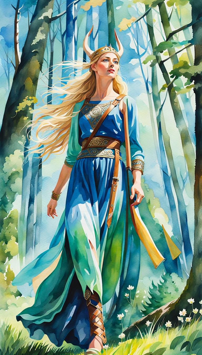 Idun, Norse goddess of spring, new life and youth, pretty, gorgeous ...