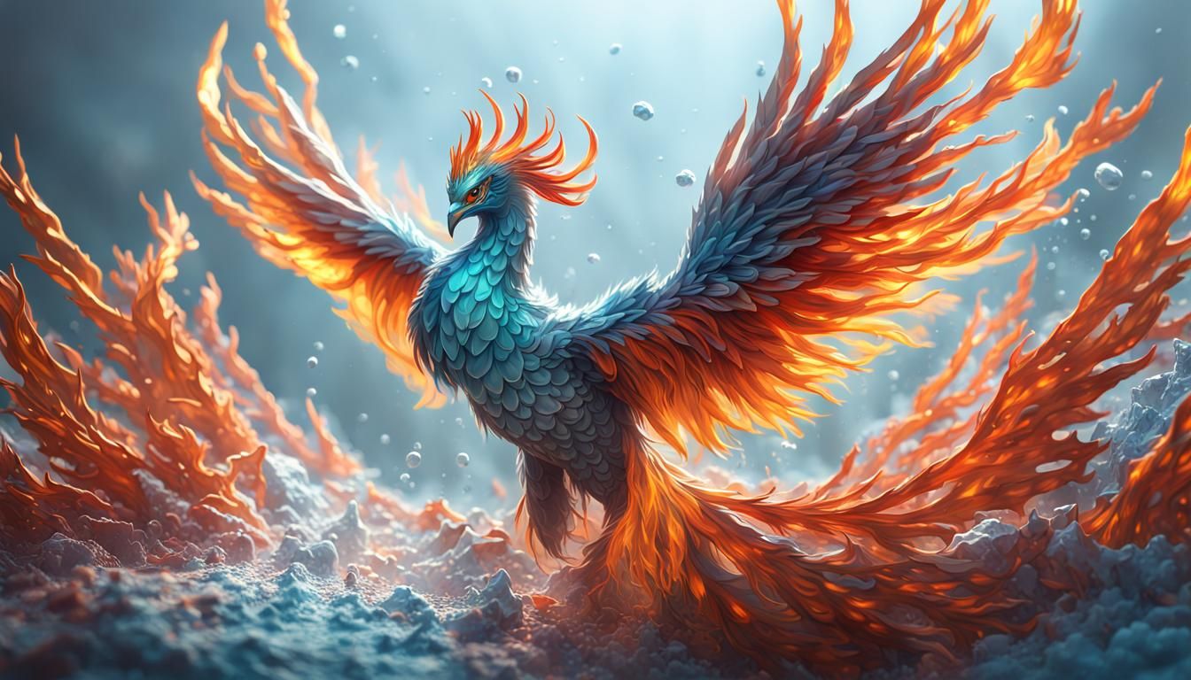 Water Phoenix - AI Generated Artwork - NightCafe Creator