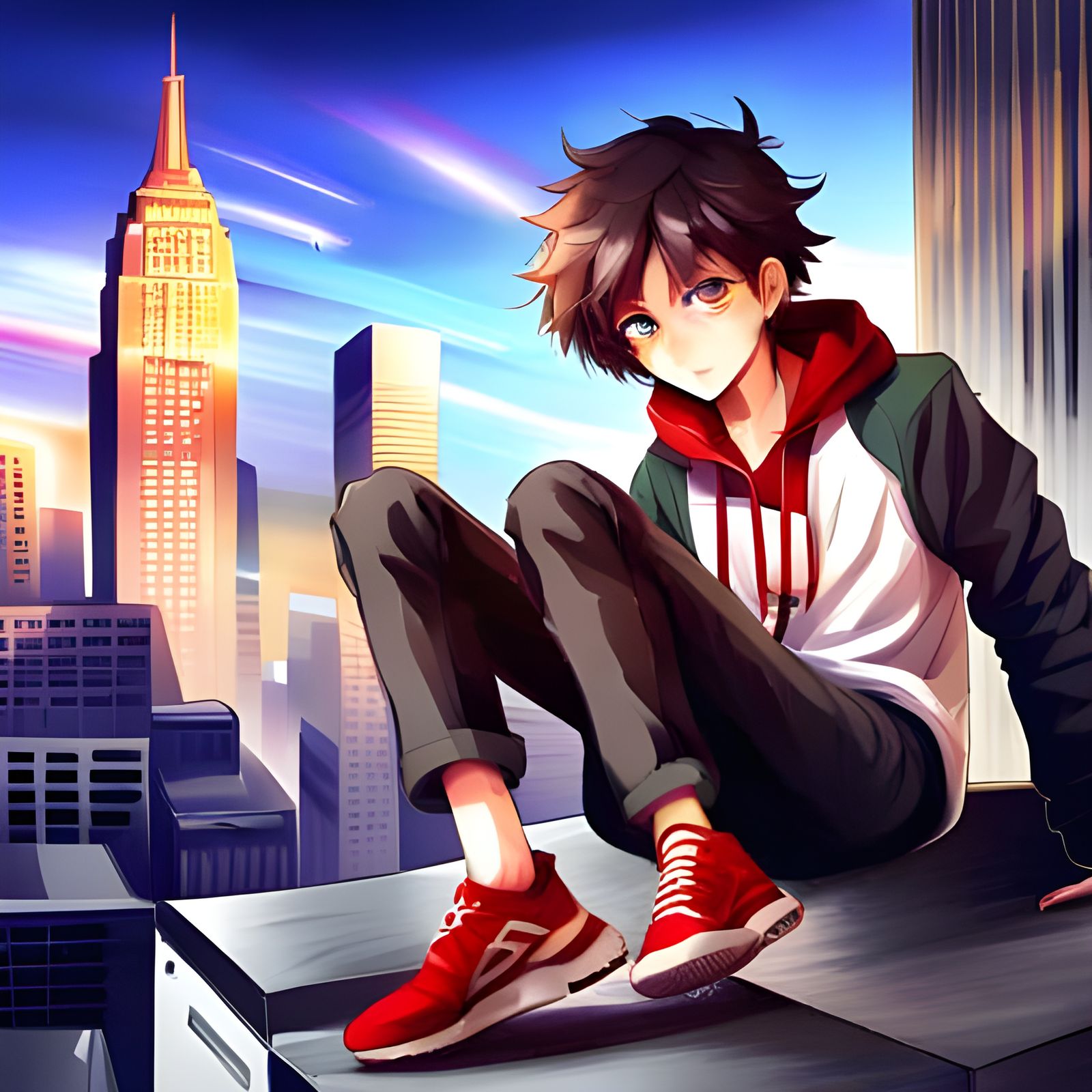 Anime Boy - AI Generated Artwork - NightCafe Creator