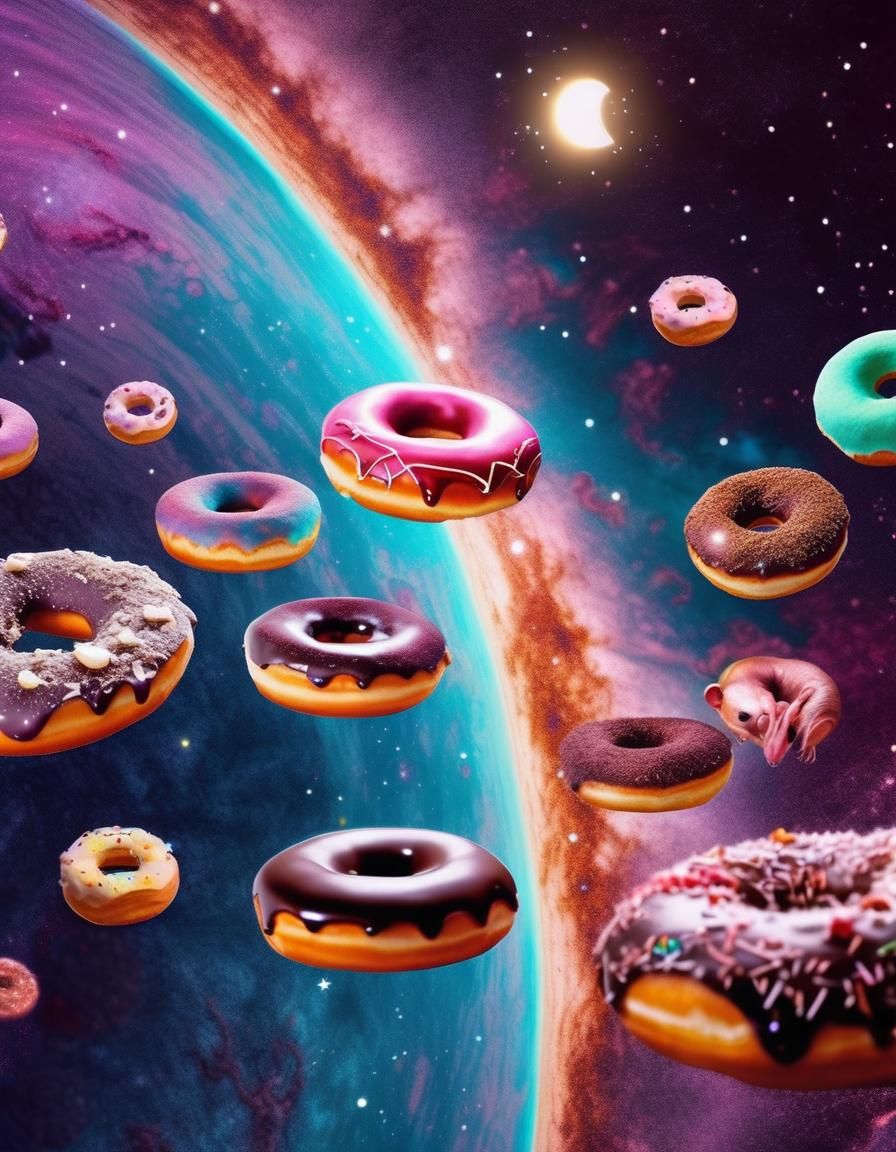Space donuts 🍩 - AI Generated Artwork - NightCafe Creator
