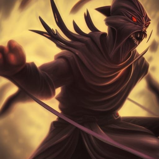 Demonic Ninja - AI Generated Artwork - NightCafe Creator